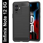Buy Knotyy Infinix Note 12 5g Black Back Cover Online at Best Prices in ...