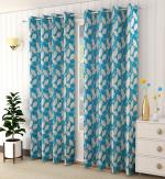 Buy VJK FAB Leaf Floral Heavy Quality Curtains| Room Darkening Premium ...