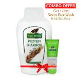 Buy Pure Roots Herbals Protein Shampoo 1L Combo Pack Get Free Neem Face ...