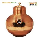 Buy Mr. Copper King Premium Pure Copper Round Water Matka Tank Fancy ...