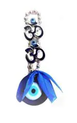 Buy APNA KANHA OM Nazar Suraksha Kavach (Evil Eye Wall & Car Hanging) Decorative Showpiece - 15 ...