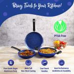 Buy Wonderchef Tivoli Aluminium 3 Pc Cookware Set, Blue Online at Best ...