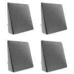 Buy Frido Black Foam Back Support Wedge Cushion Made With 2 Removable ...