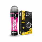 Buy Skore Ultra Fine Condoms (Skin Thin) 10N + Skore Lubes Strawberry - 50 ml Online at Best ...