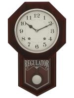 Buy Chronikle Brown Plastic Analog Verticle Pendulum Wall Clock Online ...