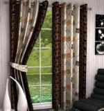 Buy WOAH Polyester Floral Door Curtain Door Window Curtain Premium ...