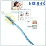 Buy GRIDLAB Men Women Long Handle Bath Brush 2 in 1 Shower Sponge with Handle Back Shower ...