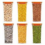 Buy Home Pro Green Plastic Unbreakable Storage Container 1400ml (Pack ...