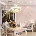 Buy NP White Ark Shape Door & Window Curtain Acrylic Crystal Bead and ...