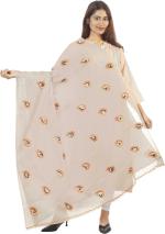 Buy Tutli Putli Women Grey Embroidered Pure Cotton Dupatta Online at ...
