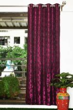 Buy Parda Online Purple Jacquard Eyelet Window Curtain 7ft, (Pack of 1 ...