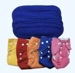 Buy Maalove Adjustable Washable Reusable Baby Cloth Diapers with Free ...