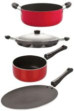 Buy Nirlon 4 pcs of Non-stick Aluminium Kitchen Cookware Set with ...