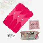Buy Re:pad Reusable Sanitary Pads for Women - Pack of 3 (3 Maxi Pink ...