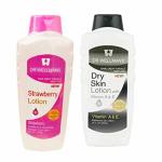 Buy BUYMOOR Dr Wellmans Strawberry & Vitamin A & E Body Lotion For Men & Women - 650Ml X 2 (Pack ...