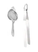 Buy URBAN BUY Stainless Steel Tea Strainer With Stainless Steel Roti ...