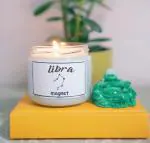 Buy AromaticFables- Libra Sun Sign 5oz White Color Glass Jar Magnet ...