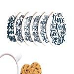 Buy CLAWCRAFTS It's Time to Drink and Relax Coasters for Dining Table ...