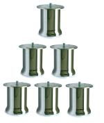 Buy Optic Silver Stainless Steel Round Lightweight Sofa Leg 3 inch ...