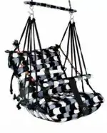 Buy JKVT ENTERPRISE Cotton Hanging Home Swing for Baby Zula (grey&black ...