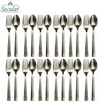 Buy Stainless Steel Fork n Spoon Set, 12 EACH, Bulk Spoon and Spork ...