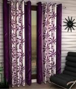 Buy WOAH Polyester Floral Door Curtain Door Window Curtain Premium ...