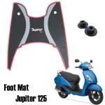 Buy Qiisx Anti Skid Premium Scooter/Scooty Two Wheeler Floor/Foot Mat ...