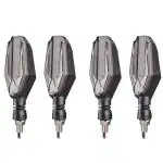 Buy Eshopglee Black and Blue Bike Motorcycle Front Rear U Shaped LED ...