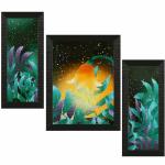 Buy RAC Set of 3 Landscape hand painting scenery UV Textured Framed ...
