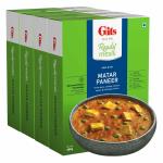 Buy Gits Ready to Eat Matar Paneer, Pure Veg, Heat and Eat, Microwaveable 1140g (Pack of 4 X ...