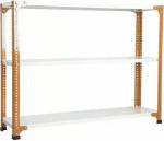 Buy SPACIOUS Multipurpose Angle Slotted CRC Sheet 3 Shelves Powder ...