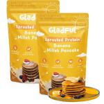 Buy Gladful Banana Millet Pancake, Sprouted Lobia and Masoor, Pack of 2 ...
