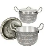 Buy BH BARTAN HUB Pot/Patila/Bhagona set of 2 with Lid ( Gas Stove ...