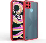 Buy Leyon Red Rubber Back Cover For Realme C21Y, Realme C25Y Online at ...