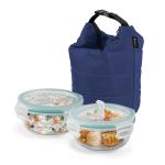 Buy Treo by Milton Swag Borosilicate Round Tiffin Box, 380 ml, Set of 2 ...