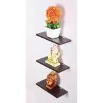 Buy Captiver Wooden MDF Wall Mount Decorative Shelf Racks 12X30 Tier 3 ...