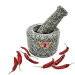 Buy Jayam Traditional Heavy Stone Mortar and Pestle/Medium/Khal Dasta ...