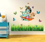 Buy Customscart Large Removable Lord Krishna Wall Sticker 100 cm Online ...