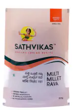 Buy Sathvikas Multi Millets Rava (500 grams) Pack Of 1. Online at Best ...