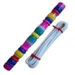 Buy IAgri Traditional Wooden MulticolorThottil Kambu with Rope/Eco ...