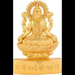 Buy Sv Traders Gold Plated Goddess Laxmi Ji Idol-7x1x5 cm Online at ...