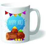 Buy The Earth Store Handcrafted Ceramic Happy Holi Printed Coffee/Tea ...