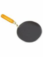 Buy Vertech Natural Iron (Loha) Tawa with Wood Handle Non Toxic Healthy ...