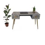 Buy Afasana Handicrafts Bone Inlay Study Desk - Geo 48x18x30 inch Inlay ...