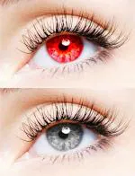 Buy EYCOG Red PolyHema Contact Lenses (Pack Of 2) Online at Best Prices ...