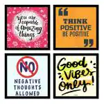 Buy Craft Qila Good vibes Inspirational Motivational Framed Posters for ...