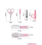 Buy ROMJ 6 In 1 Baby Grooming Kit With Baby Brush, Baby Comb, Baby Nail ...