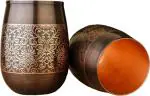 Buy Atya Luxury Brown Copper Juice Glass, 225 Ml (Pack Of 2) Online at ...