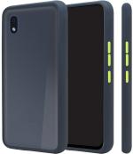 Buy Leyon Blue Rubber, Fiber Back Cover For Samsung Galaxy M01 Core ...