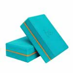 Buy WiseLife Teal Yoga Block | Yoga Brick (Set of 2, Extra Large Size ...